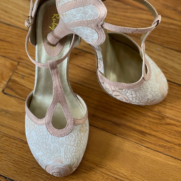 Modcloth | Shoes | Modcloth Ruby Shoo Dance Floor Dazzler T Strap Heel ...